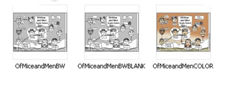 Visual Map-Of Mice and Men by John Steinbeck-Comes with 3 Farm Clip-Art ...