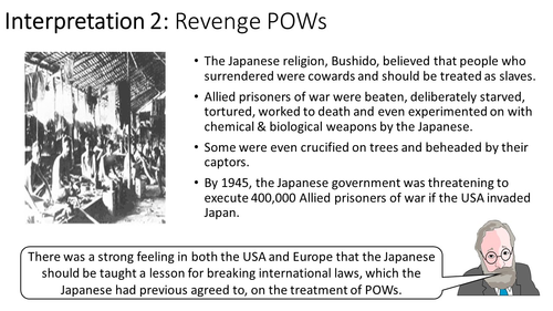Why did the USA drop the atomic bomb on Japan? | Teaching Resources