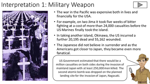 Why did the USA drop the atomic bomb on Japan? | Teaching Resources
