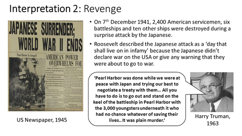 Why did the USA drop the atomic bomb on Japan? | Teaching Resources
