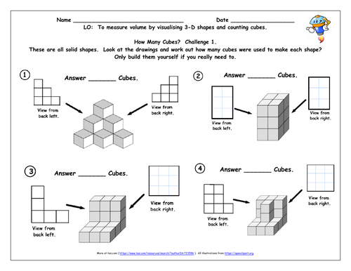 Perimeter Area & Volume Y6 KS2 Differentiated Mastery Challenges ...
