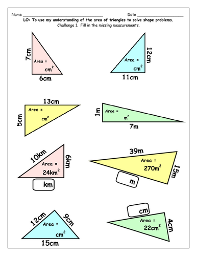 Perimeter Area & Volume Y6 KS2 Differentiated Mastery Challenges ...