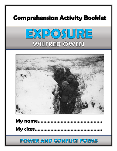 Wilfred Owen - Comprehension Activity Booklets Bundle! | Teaching Resources