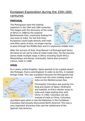 British Empire Intro: Age of Exploration | Teaching Resources