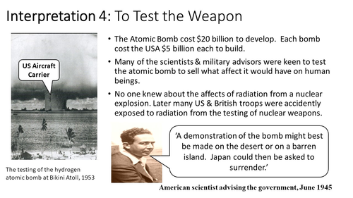 Why did President Truman decide to drop the atomic bomb on Japan in ...