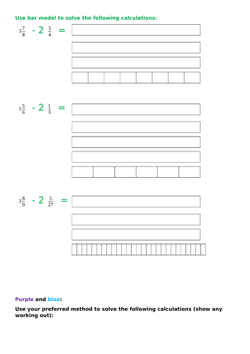 WRM Year 5 Spring Block 2 - Fractions | Teaching Resources