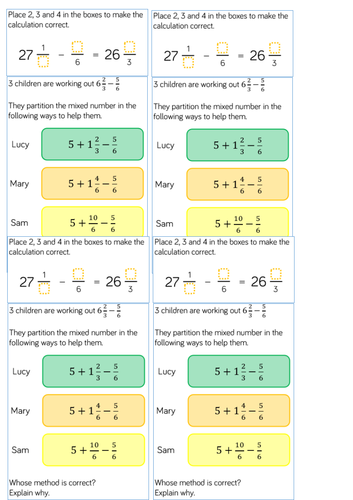 WRM Year 5 Spring Block 2 - Fractions | Teaching Resources