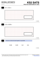KS2 Maths (Decimal Arithmetic) | Teaching Resources