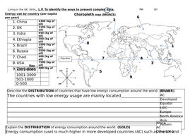 choropleth mapping energy use around the world activity geography ...