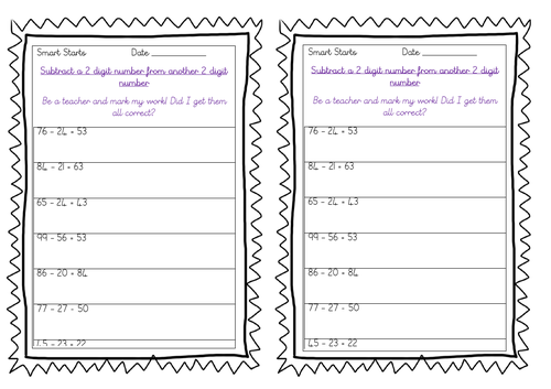 Year 2 maths - working at pack 1 (4 operations and place value ...