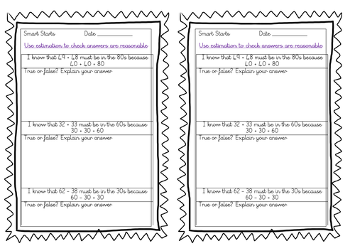 Year 2 maths - working at pack 1 (4 operations and place value ...