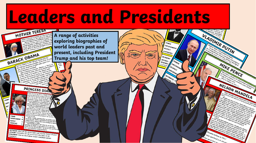 Biographies of leaders and presidents: Comprehension activity pack ...