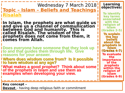 Eduqas Religious Studies 9-1 GCSE: Islam: Beliefs and Practices ...