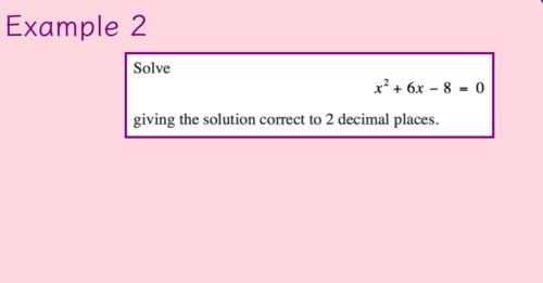 Solving Quadratic Equations Factorising Formula And Completing The
