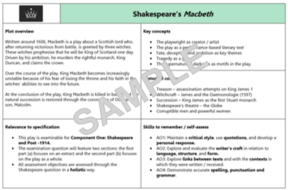 GCSE 9-1 Macbeth EdExcel Scheme of Work / Learning | Teaching Resources