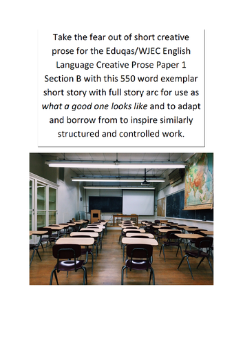 Creative Prose Good Exemplar & Activities Eduqas WJEC | Teaching Resources