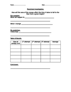 Parachutes/ air resistance lesson | Teaching Resources