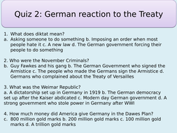 Conflict and Tension 1918-1939 multiple choice revision quizzes ...