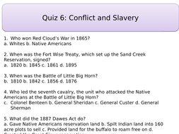 America: Expansion and Consolidation 1840-1895 revision quizzes ...
