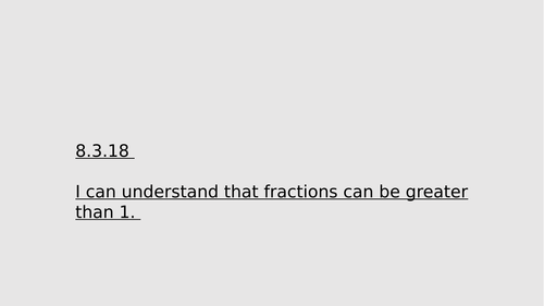 Fractions greater than 1 WRM ppt numicon | Teaching Resources