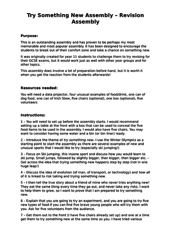 Try Something New - Revision / Dog Food Assembly - OUTSTANDING ASSEMBLY ...