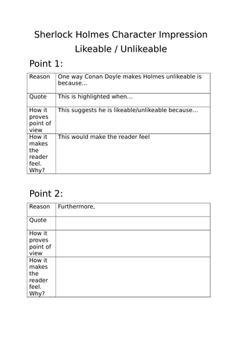 Sherlock Holmes- The Sign of Four | Teaching Resources