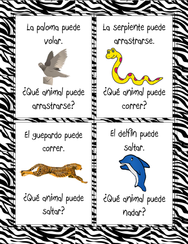 Los animales - Card Game Bundle | Teaching Resources