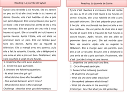 Reading passé composé | Teaching Resources