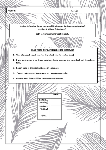 Year 5/6 Comprehension and Composition with model answers | Teaching ...