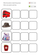 CVC phoneme frame phonics worksheets | Teaching Resources