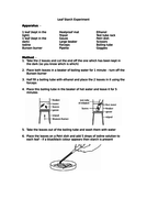 Testing a leaf for starch lesson | Teaching Resources
