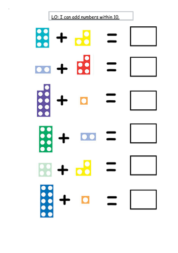 Addition within 10 resources | Teaching Resources