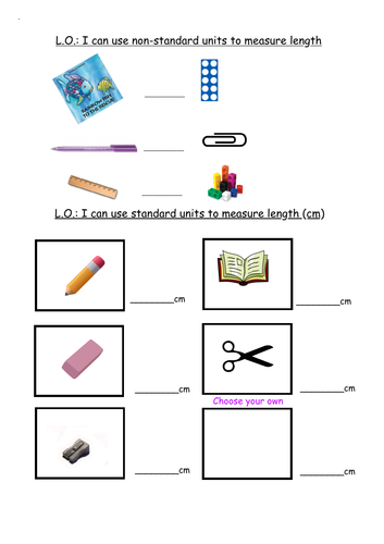 Measure year 1 AA and MAT length height and distance | Teaching Resources