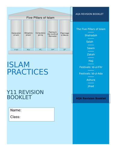 GCSE AQA RE Islam Practices Revision and Activity Booklet | Teaching ... GCSE AQA RE Islam Practices Revision and Activity Booklet | Teaching ...