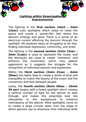 Emancipation of Expressionism Student Booklet And Activities (6 Lessons ...