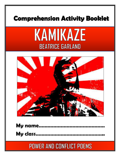 Kamikaze - Beatrice Garland - Comprehension Activities Booklet ...