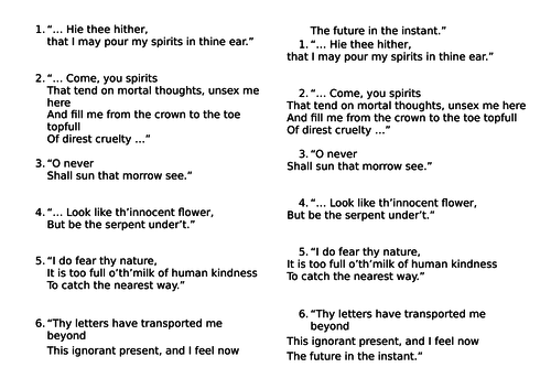 GCSE Macbeth 1st half - AQA Literature Paper 1 | Teaching Resources