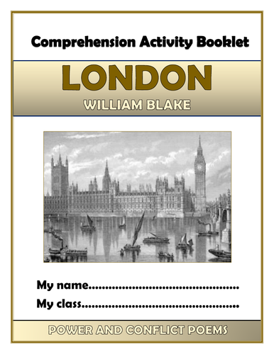 Edexcel Time and Place Poems Comprehension Activity Booklets ...
