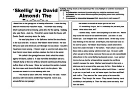 Chapter One of 'Skellig' by David Almond | Teaching Resources