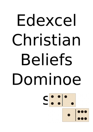Revision Dominoes for Christian Beliefs GCSE Religious Studies ...