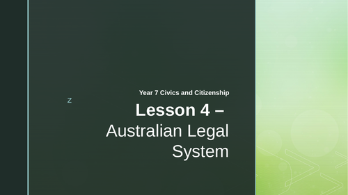 Year 7 Civics and Citizenship Unit | Teaching Resources