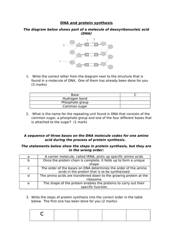 OCR GCSE Biology B1 REVISION (Cell-level systems) | Teaching Resources