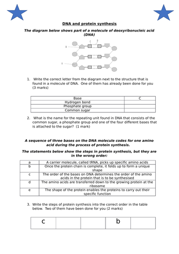 OCR GCSE Biology B1 REVISION (Cell-level systems) | Teaching Resources