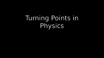 AQA A-level Physics - Turning points | Teaching Resources