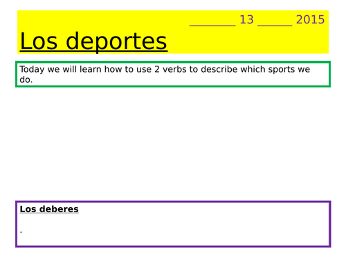 Y7 Spanish - sport/deportes | Teaching Resources