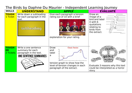 The Birds - Du Maurier - Learning Journey - English Language Paper 1 ...