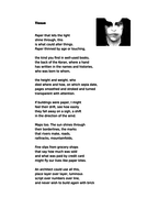 'Tissue' by Dharker - AQA Literature Poetry Conflict Cluster | Teaching ...