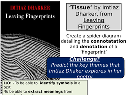 'Tissue' by Dharker - AQA Literature Poetry Conflict Cluster | Teaching ...
