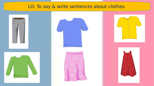 KS2 French Lesson about Clothes & Colours | Teaching Resources