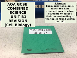 AQA GCSE Combined Science B1 REVISION (Cell biology) | Teaching Resources
